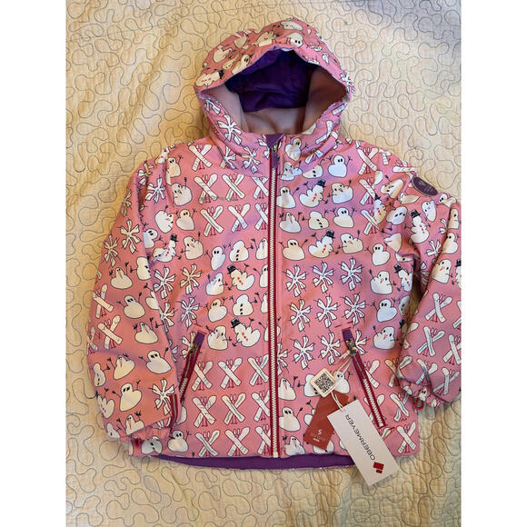 Obermeyer | Jackets & Coats | Obermeyer Girls Pink Snowman Print Winter ...